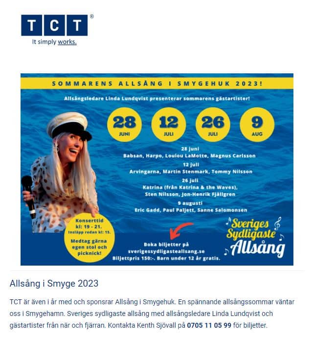 Nyhetsbrev Maj 2023 - TCT