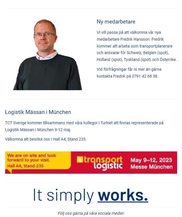 Nyhetsbrev Maj 2023 - TCT